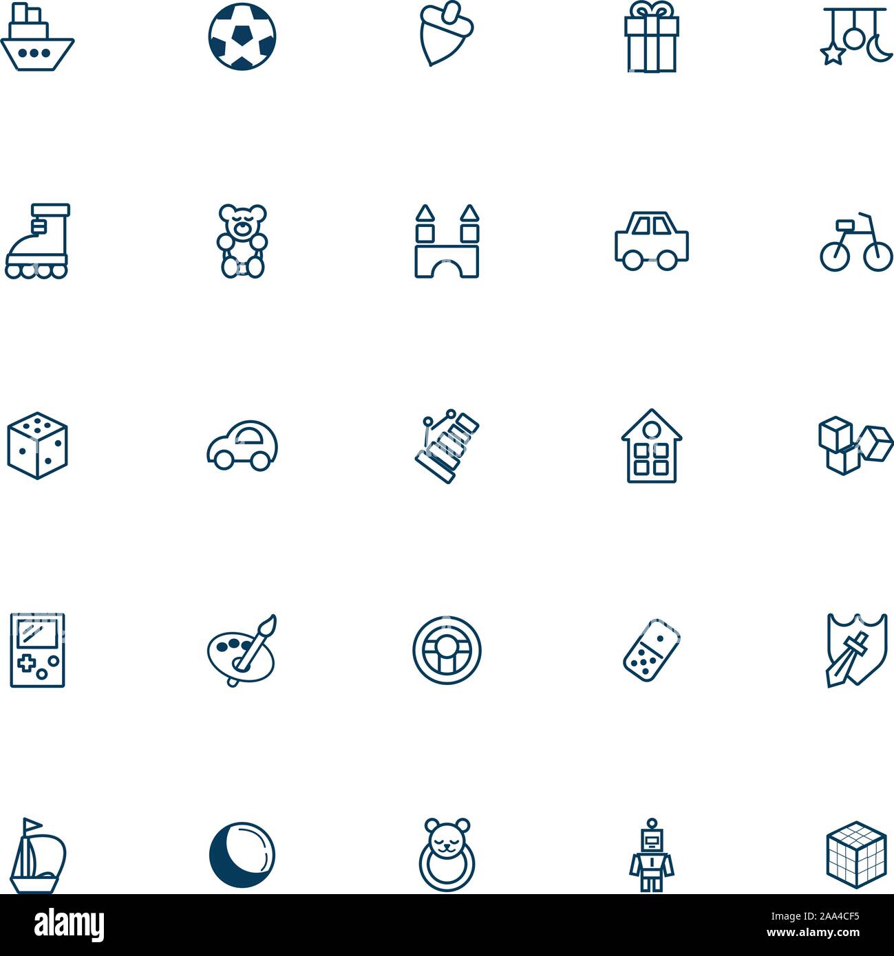 Children playing icons Cut Out Stock Images & Pictures - Alamy