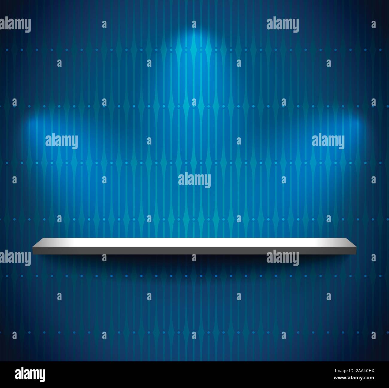 Shelf in a blue room Stock Vector Image & Art - Alamy