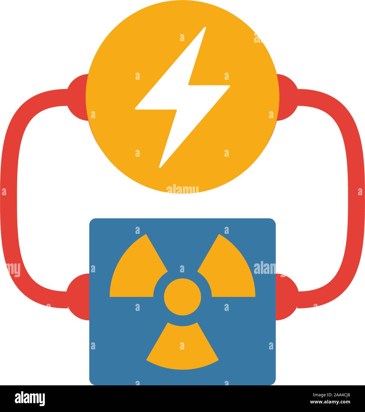 Nuclear Energy icon. Simple flat element from power and energy ...