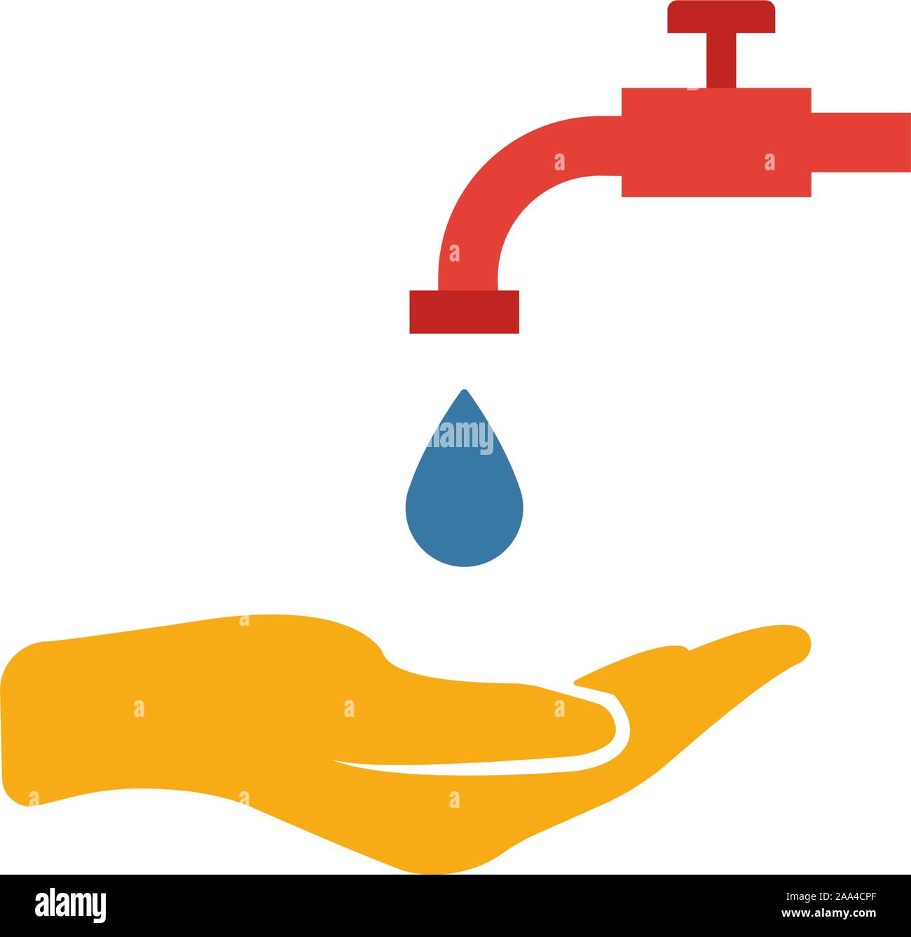 Water Saving icon. Simple flat element from power and energy collection ...