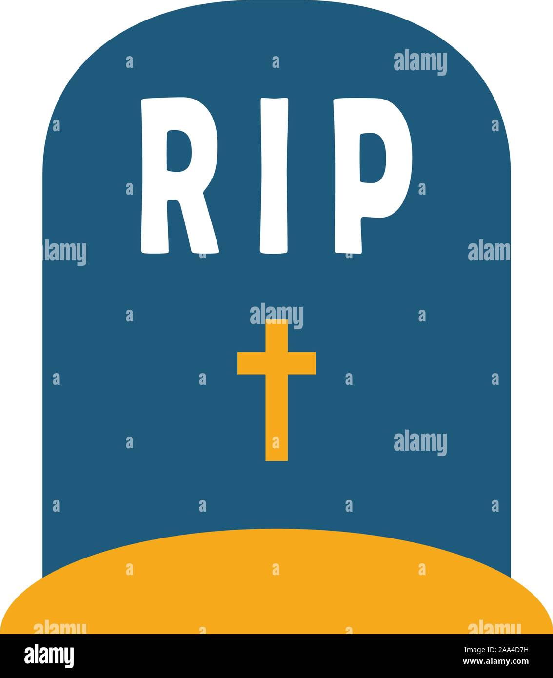 Tombstone icon. Simple flat element from halloween collection. Creative ...