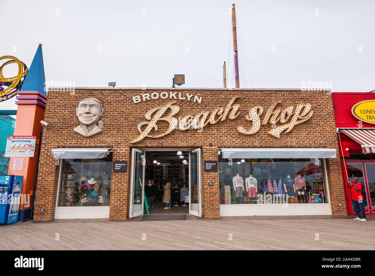 Brooklyn Beach shop, Coney Island, Brooklyn, New York, United States of ...
