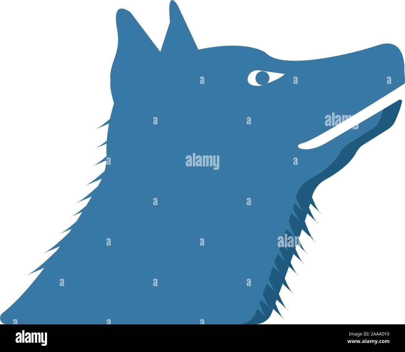 Werewolf icon. Simple flat element from halloween collection. Creative ...