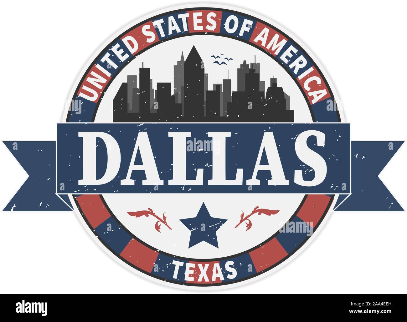 Dallas skyline image Stock Vector Images - Alamy