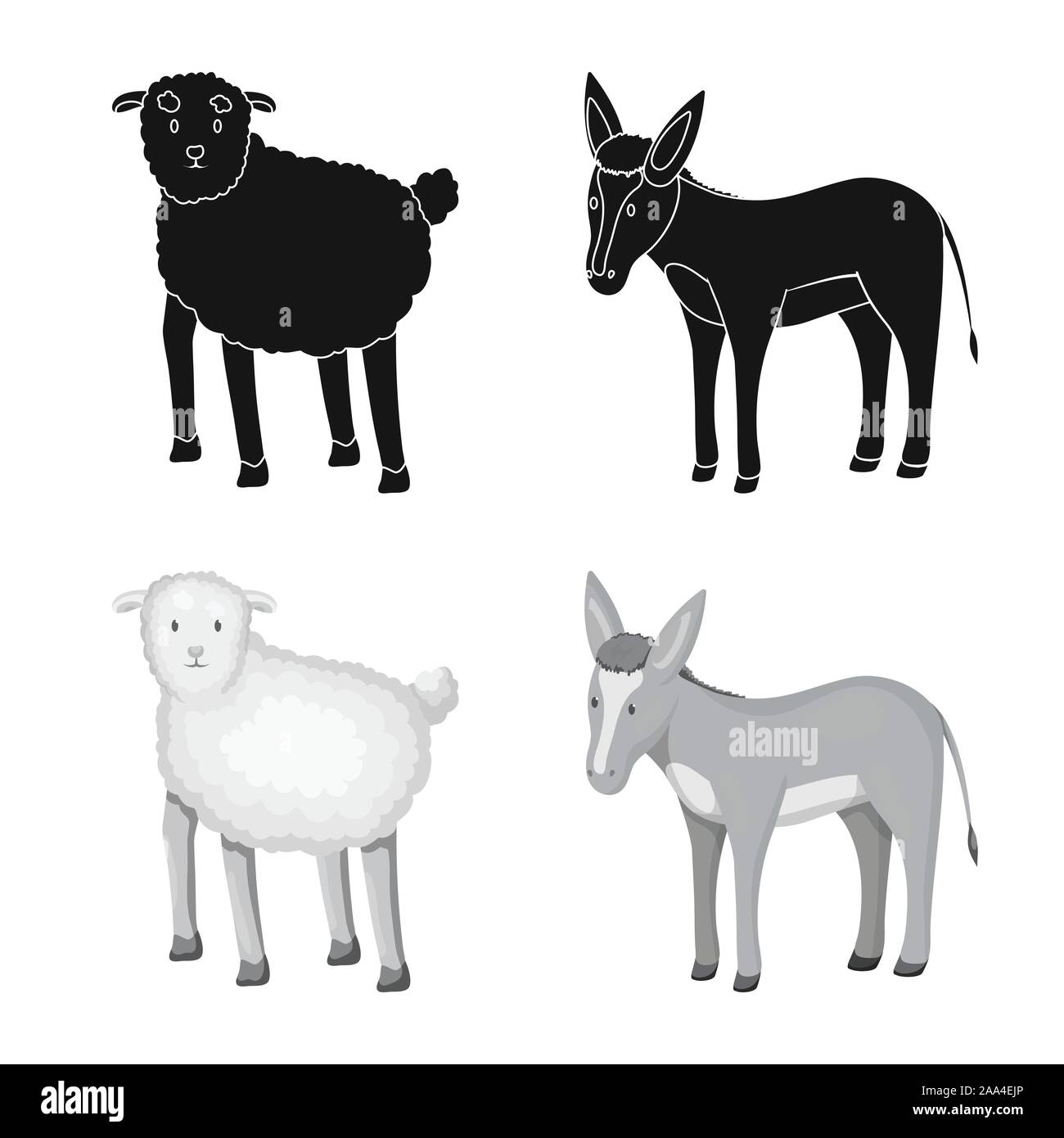 Vector design of breeding and kitchen sign. Collection of breeding and ...