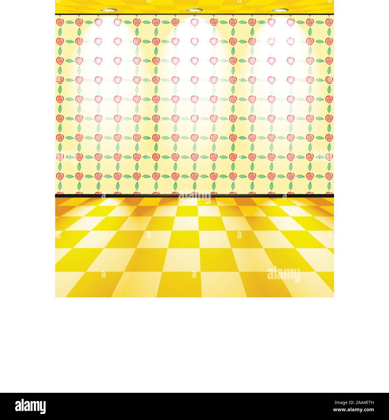 House with roses Stock Vector Images - Alamy