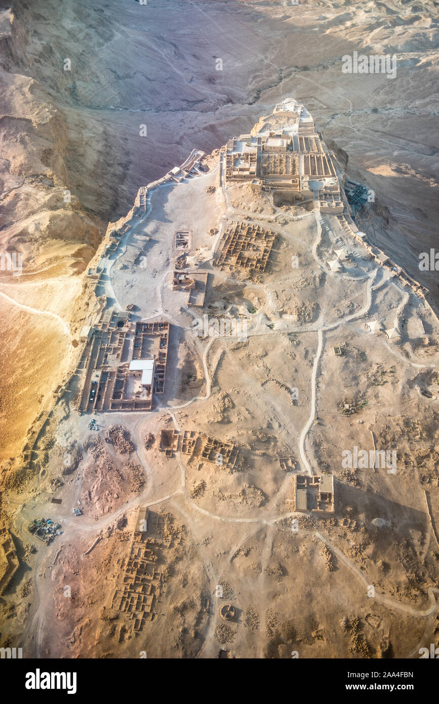 Aerial view of Masada, Israel Stock Photo - Alamy