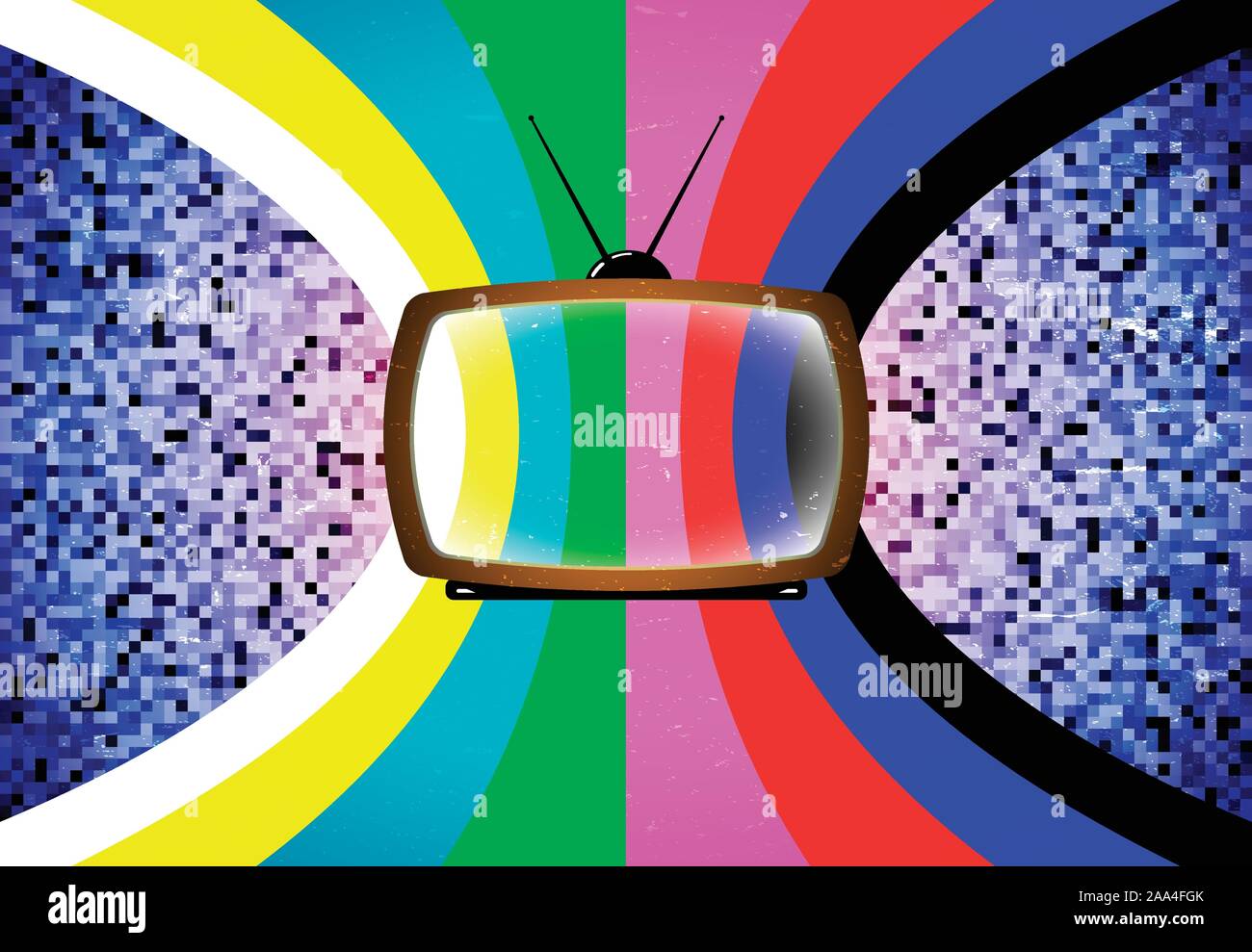 Rainbow tv show Stock Vector Images - Alamy