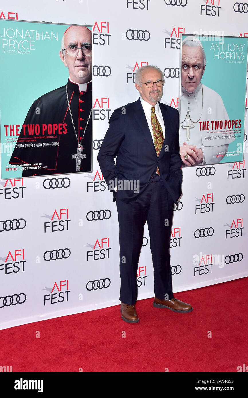 Los Angeles, USA. 18th Nov, 2019. Jonathan Pryce attending 'The Two ...