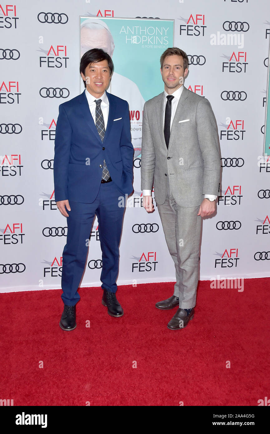 Los Angeles, USA. 18th Nov, 2019. Dan Lin and Jonathan Eirich attending ...