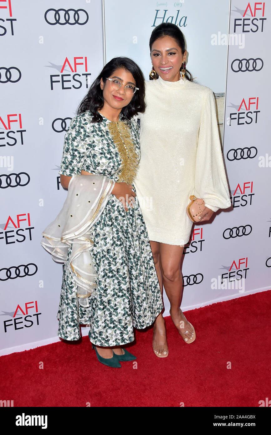 Minhal Baig and Purbi Joshi attending the 'Hala' screening at the AFI ...