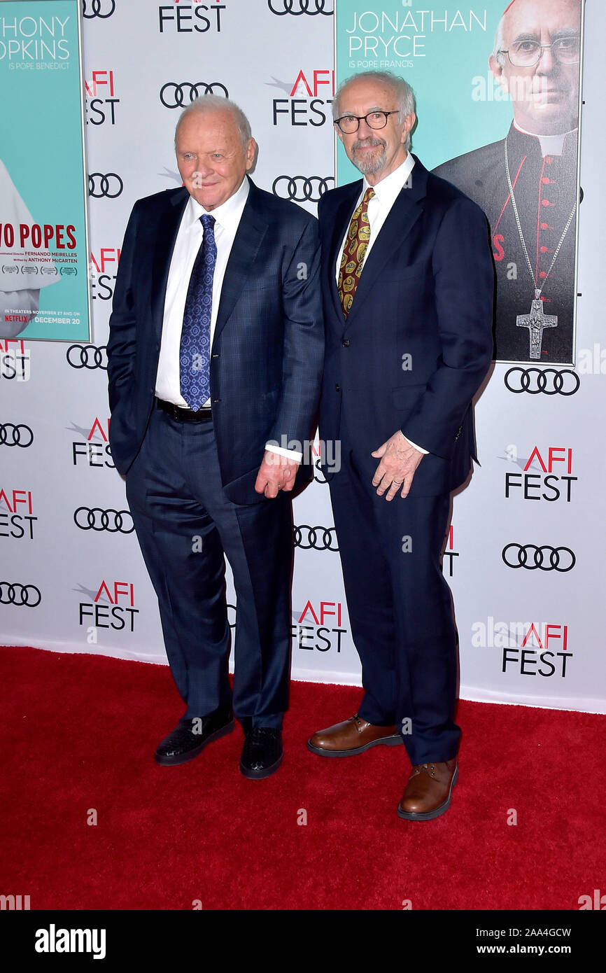 Anthony Hopkins and Jonathan Pryce attending 'The Two Popes' Gala ...