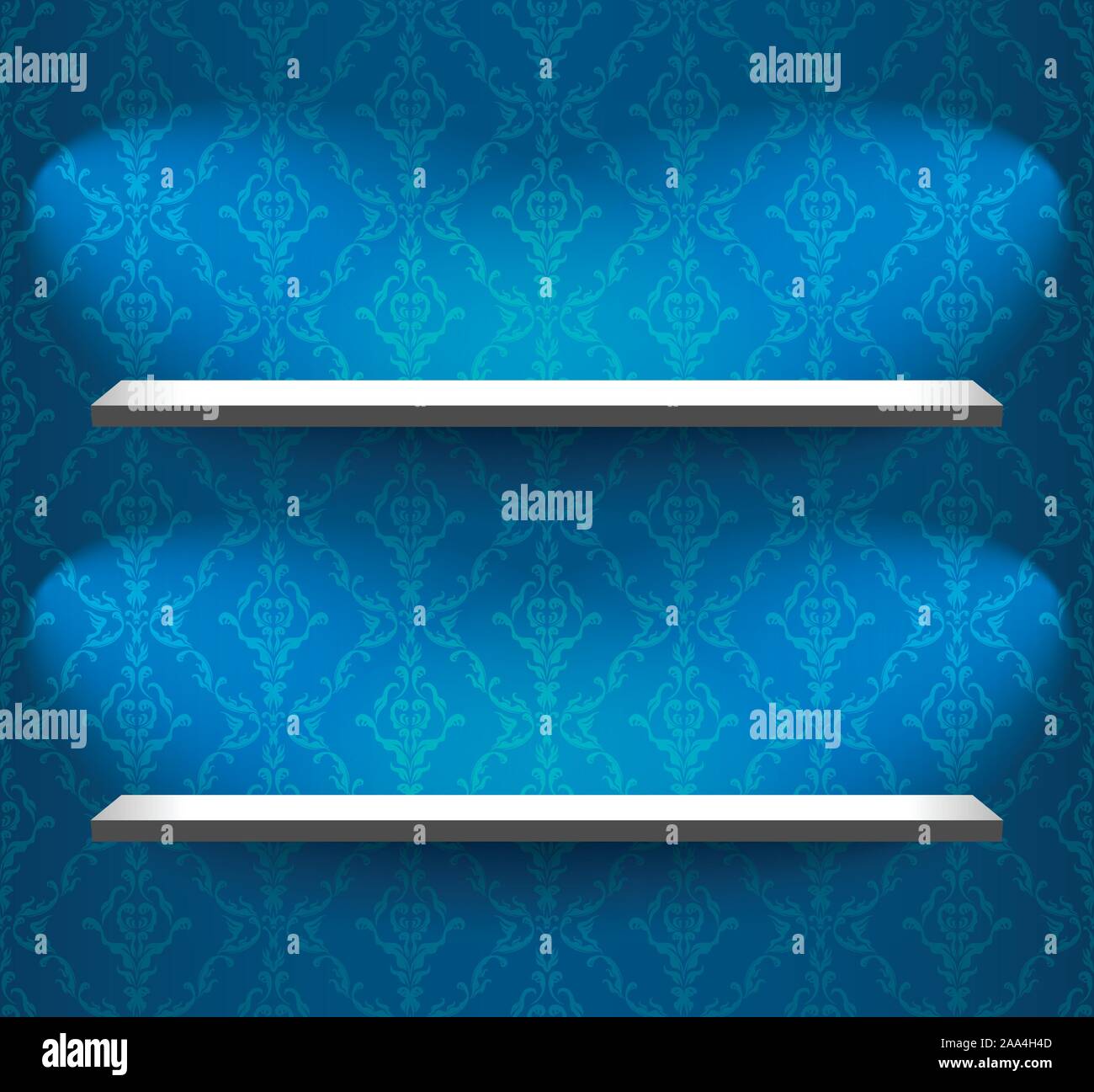 Wallpaper indoor empty space blue Stock Vector Images - Alamy