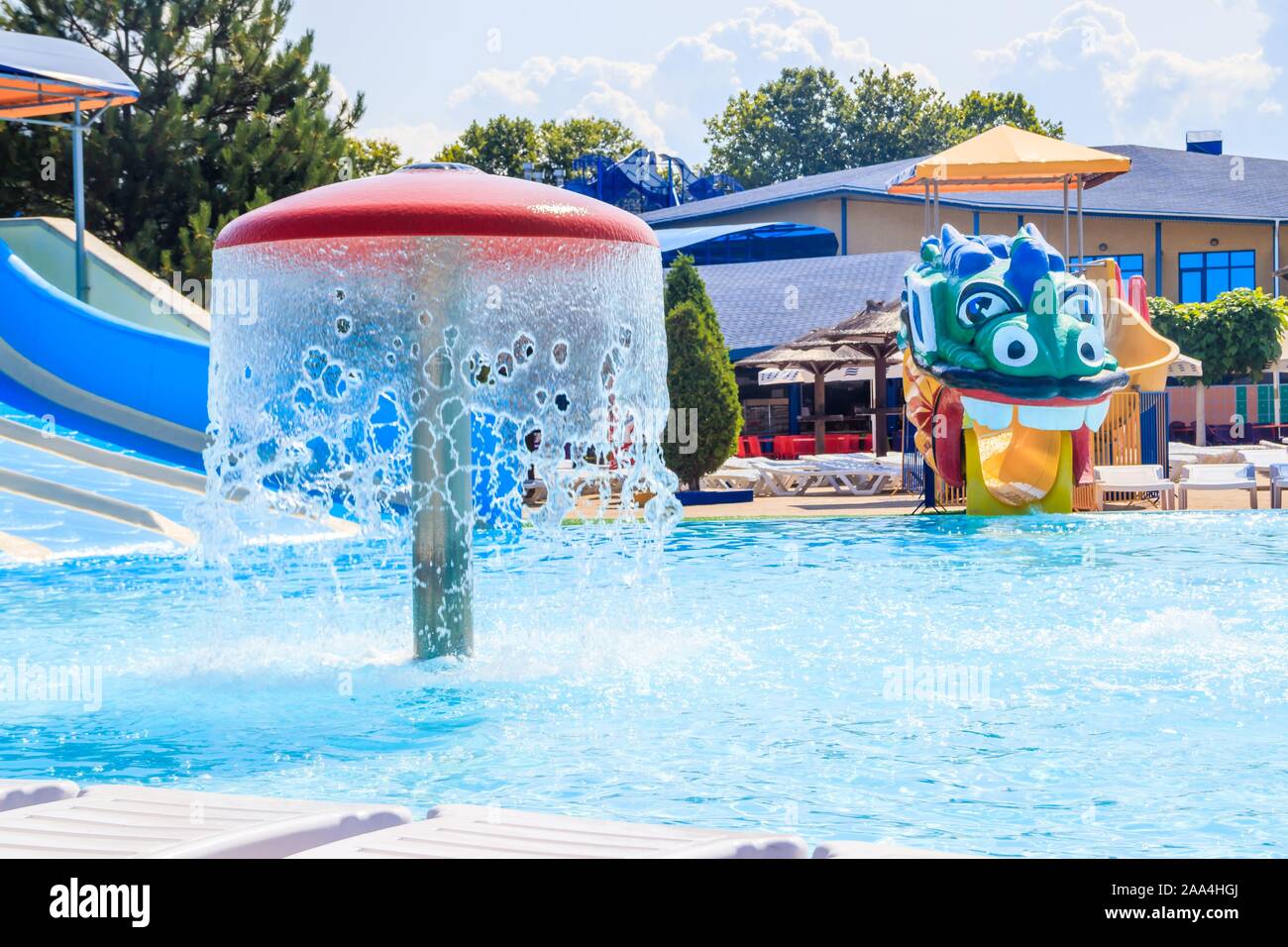 Summer fun pools slides hi-res stock photography and images - Alamy