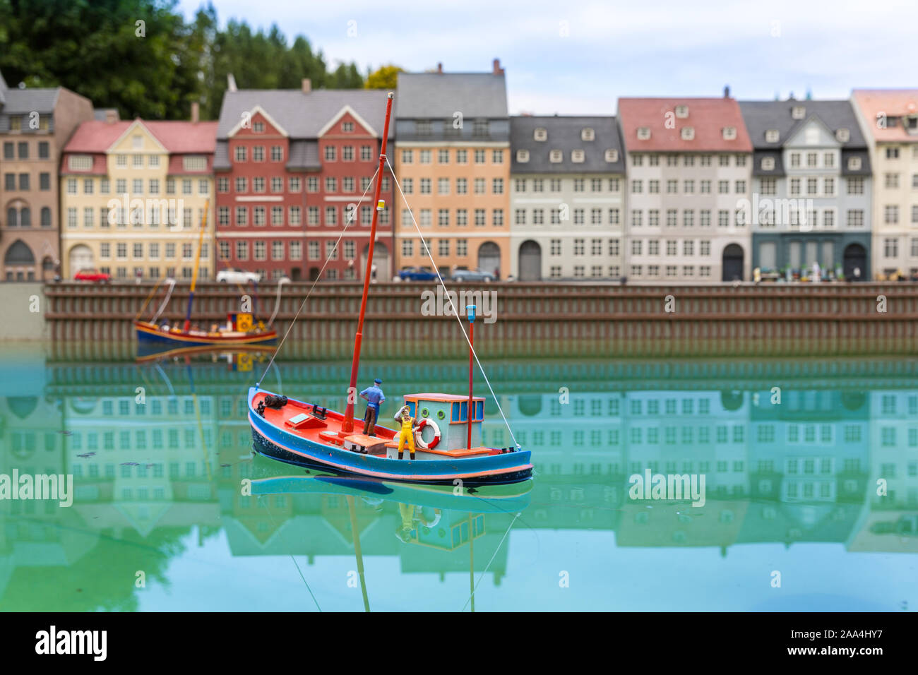 Miniature fishing boat hi-res stock photography and images - Alamy