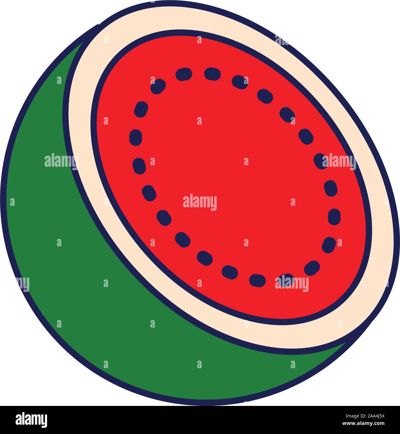 watermelon fresh fruit healthy food icon Stock Vector Image & Art - Alamy