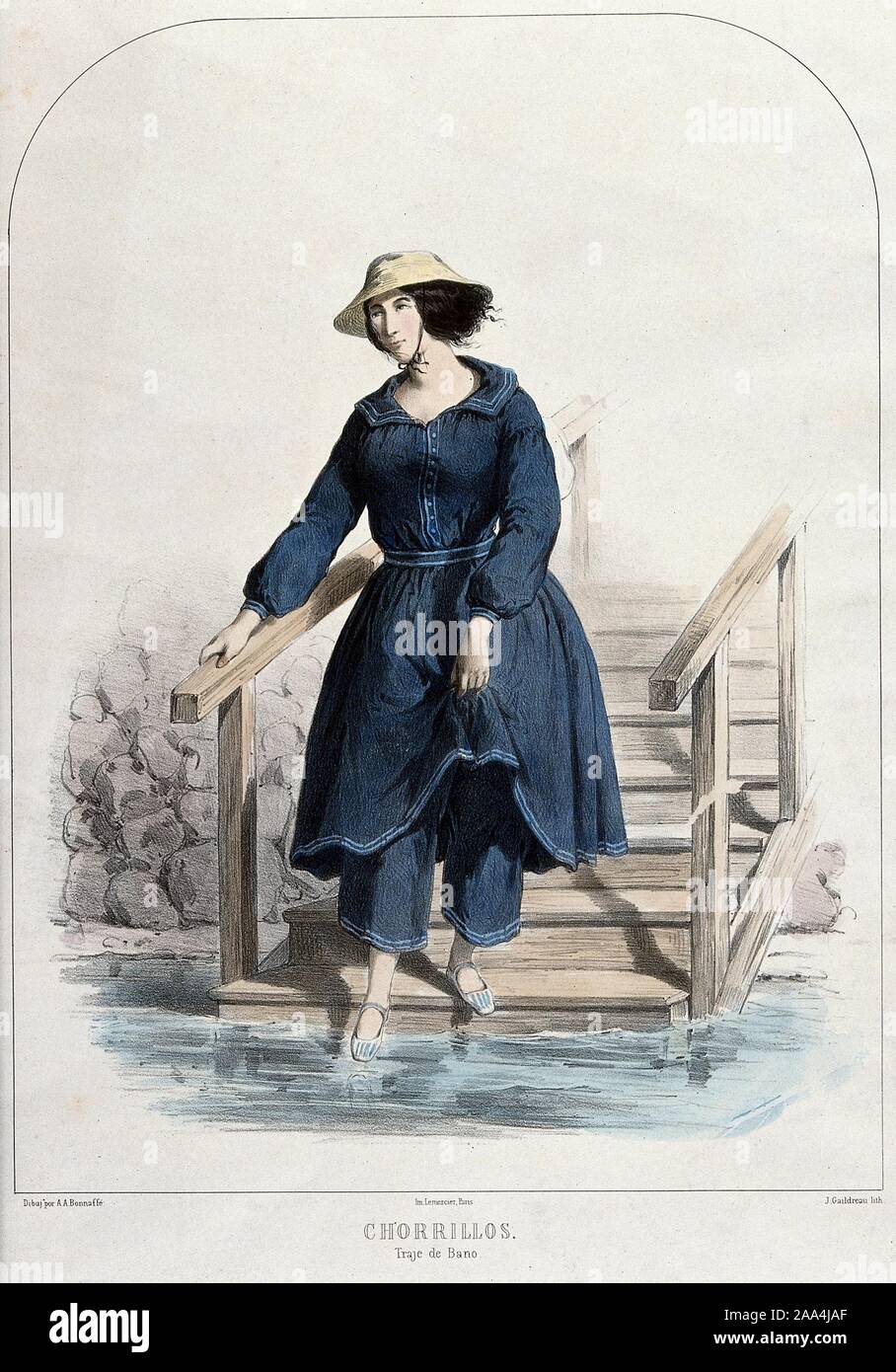 Bathing costume 19th century hi-res stock photography and images - Alamy