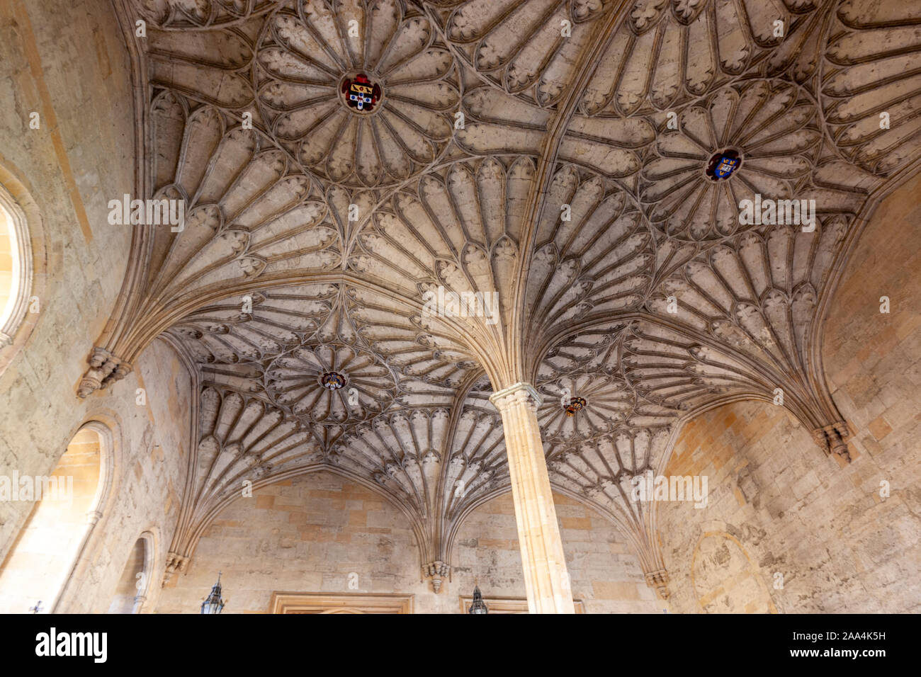 The vaulted staircase in bodley tower hi-res stock photography and ...