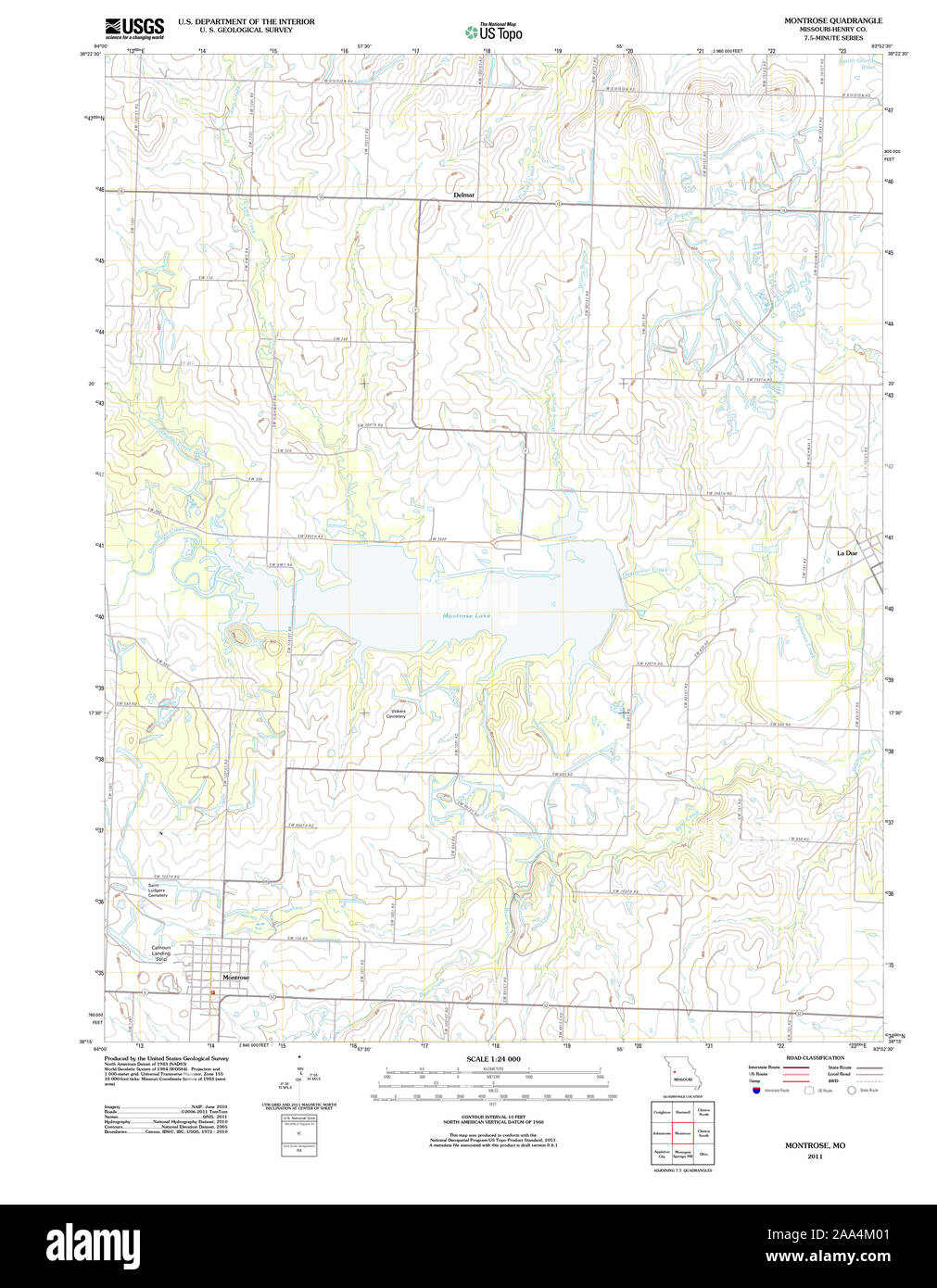 Map of montrose missouri hi-res stock photography and images - Alamy