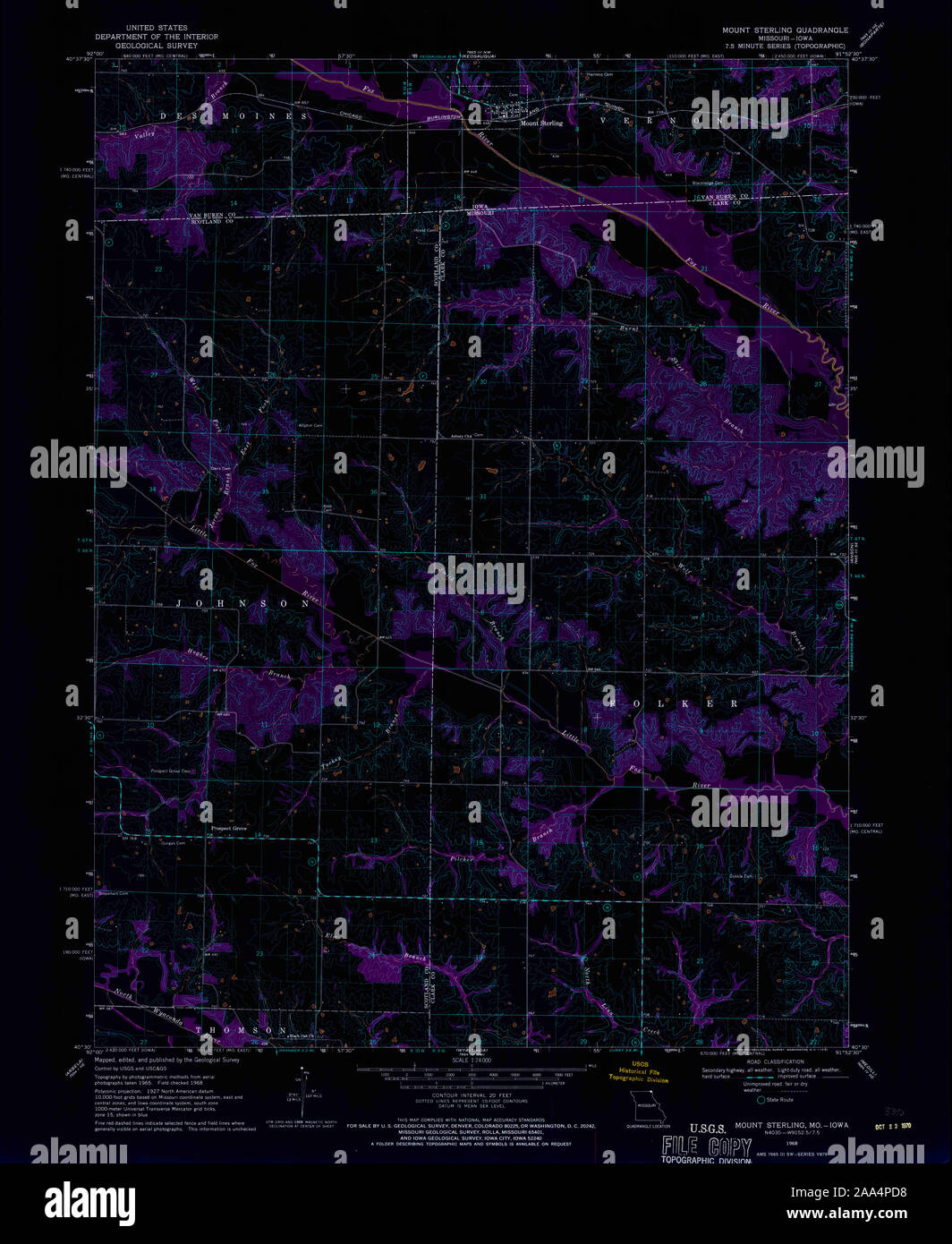 Map of mount sterling hi-res stock photography and images - Alamy