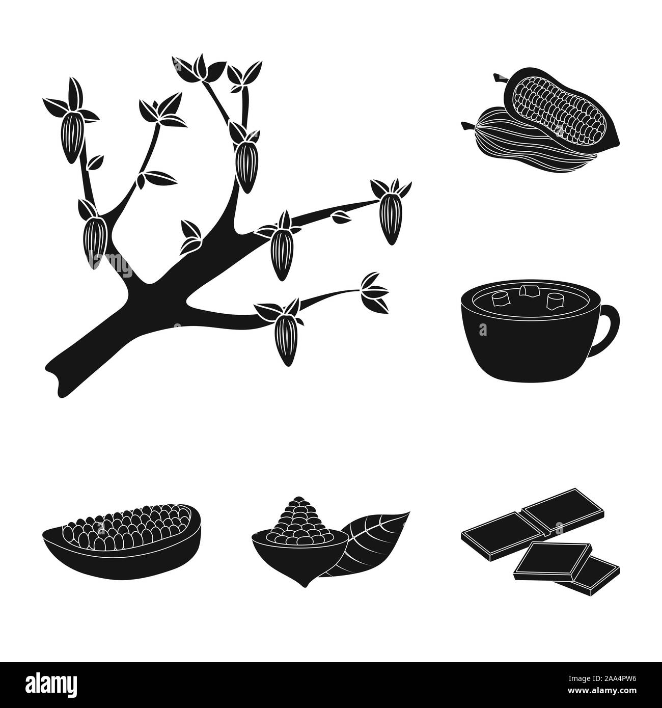 Vector design of cooking and brown icon. Collection of cooking and ...