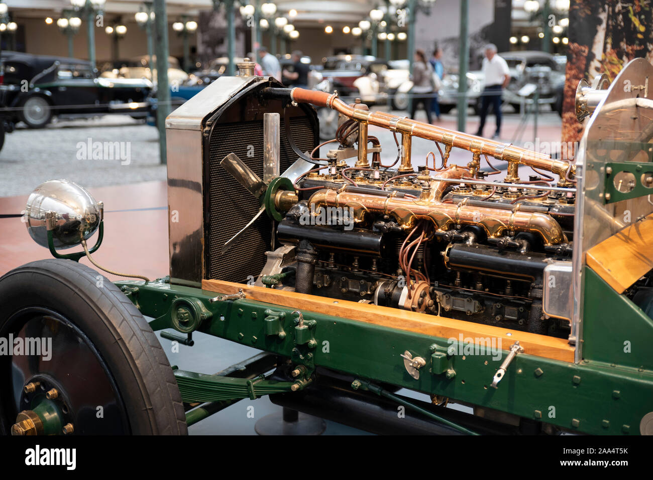 Engine of an old car out of the car Stock Photo - Alamy