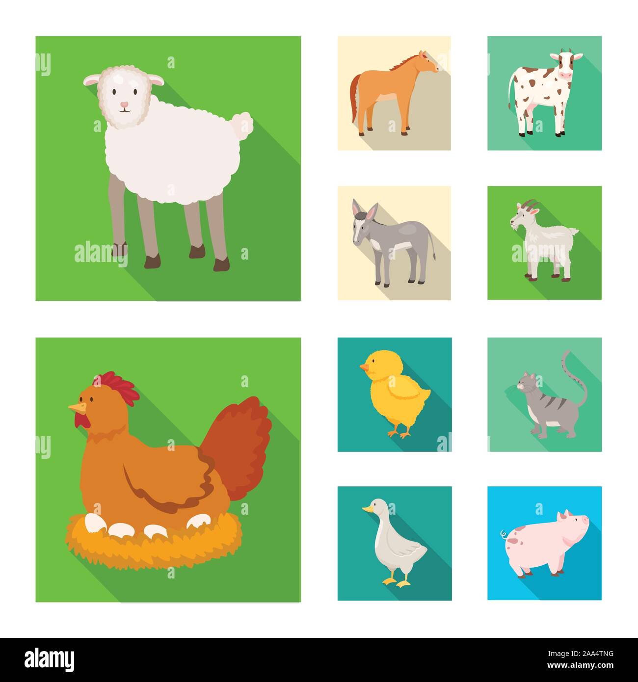 Isolated object of breeding and kitchen symbol. Set of breeding and ...