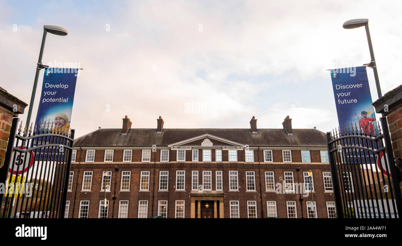 Autumn morning at the Main Building at the Sutton Bonington Campus of ...