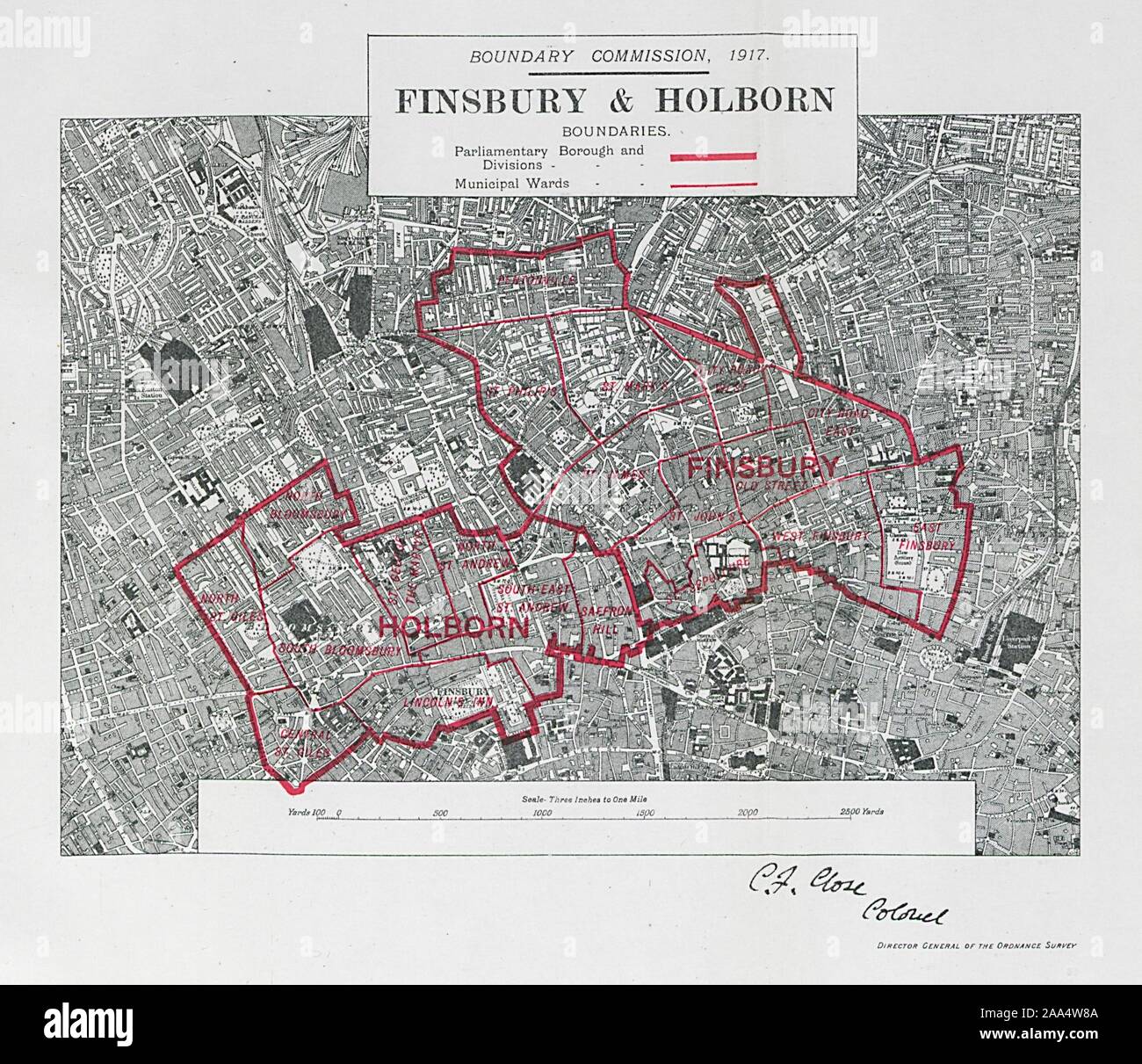 Finsbury & Holborn Parliamentary Borough Bloomsbury BOUNDARY COMMISSION ...