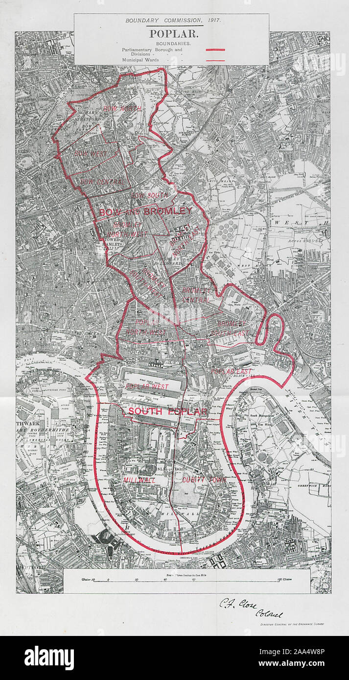 Isle of dogs map hi-res stock photography and images - Alamy