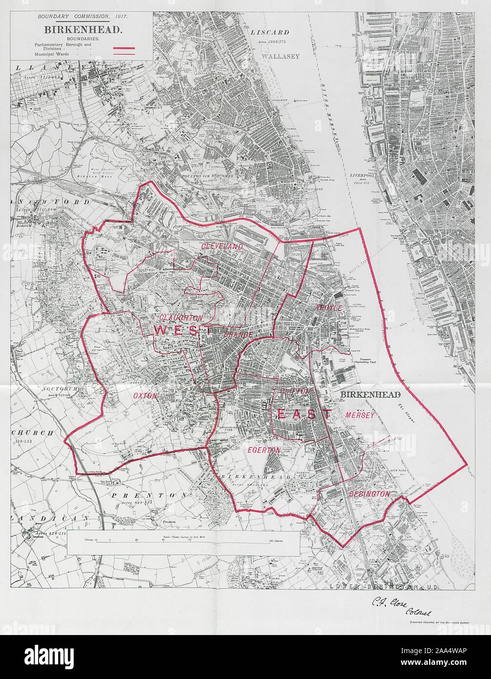 Birkenhead Parliamentary Borough. Cheshire. BOUNDARY COMMISSION. Close ...
