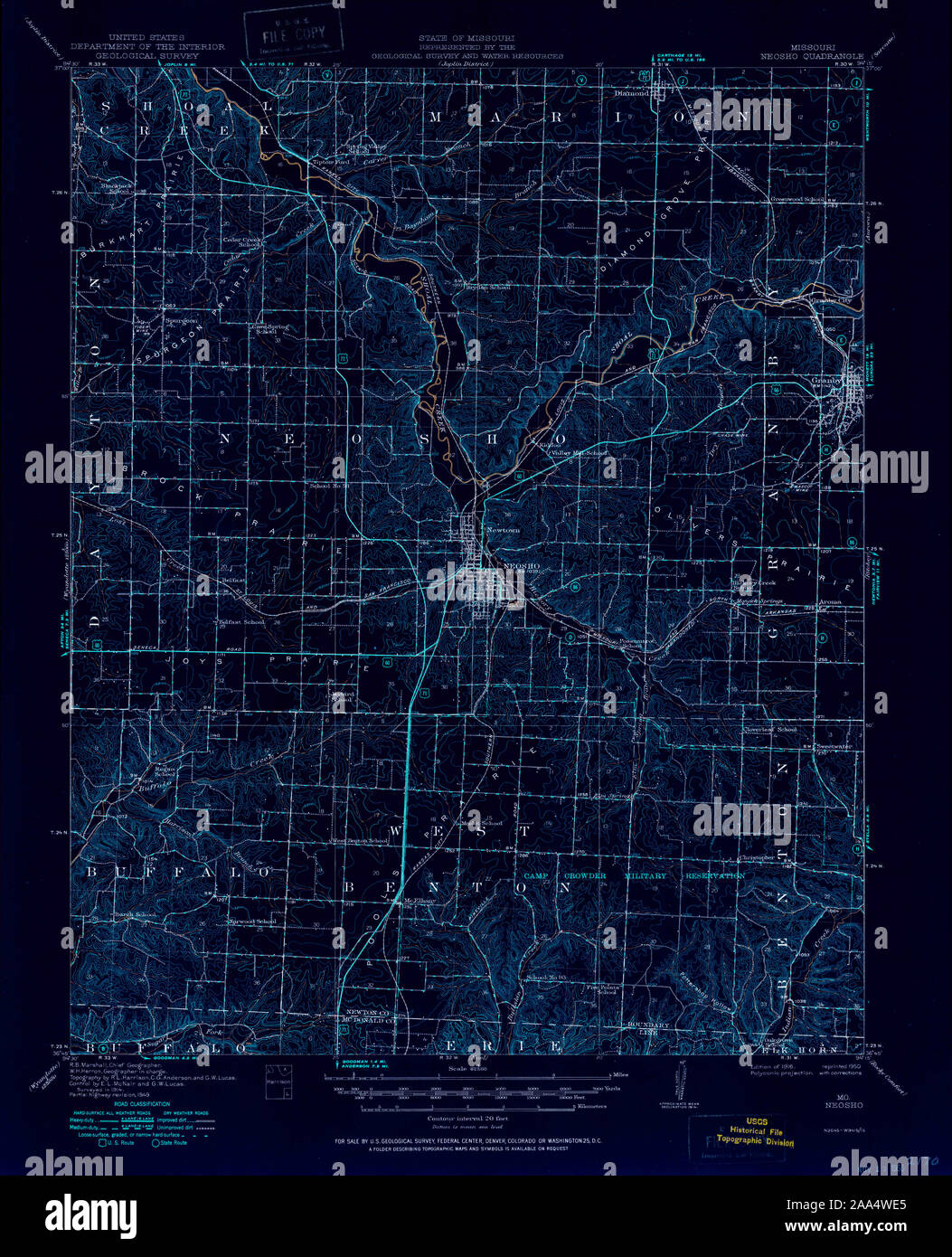 Map of neosho missouri hi-res stock photography and images - Alamy