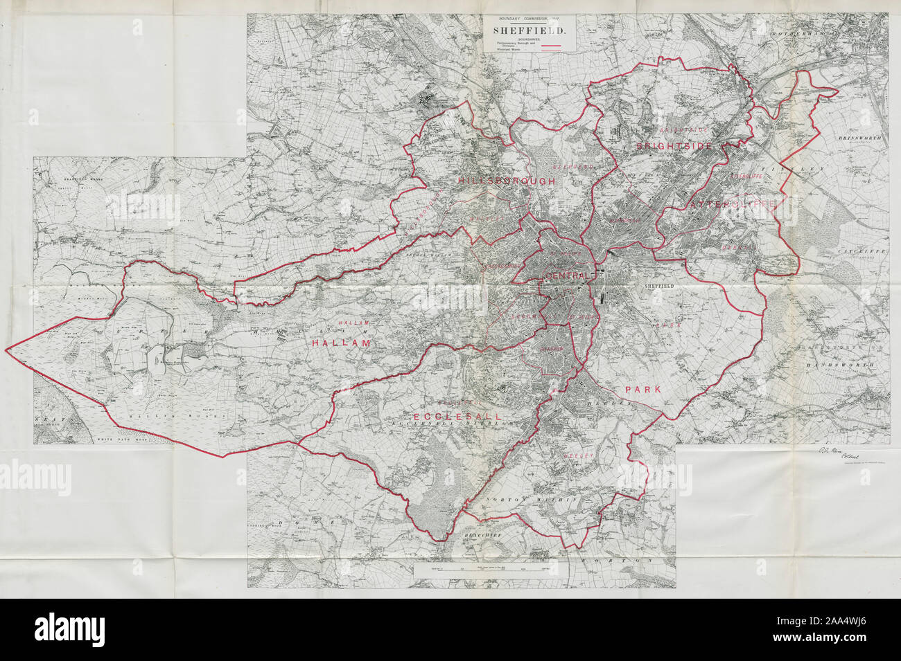 Sheffield Parliamentary Borough Hallam Hillsborough BOUNDARY COMMISSION ...