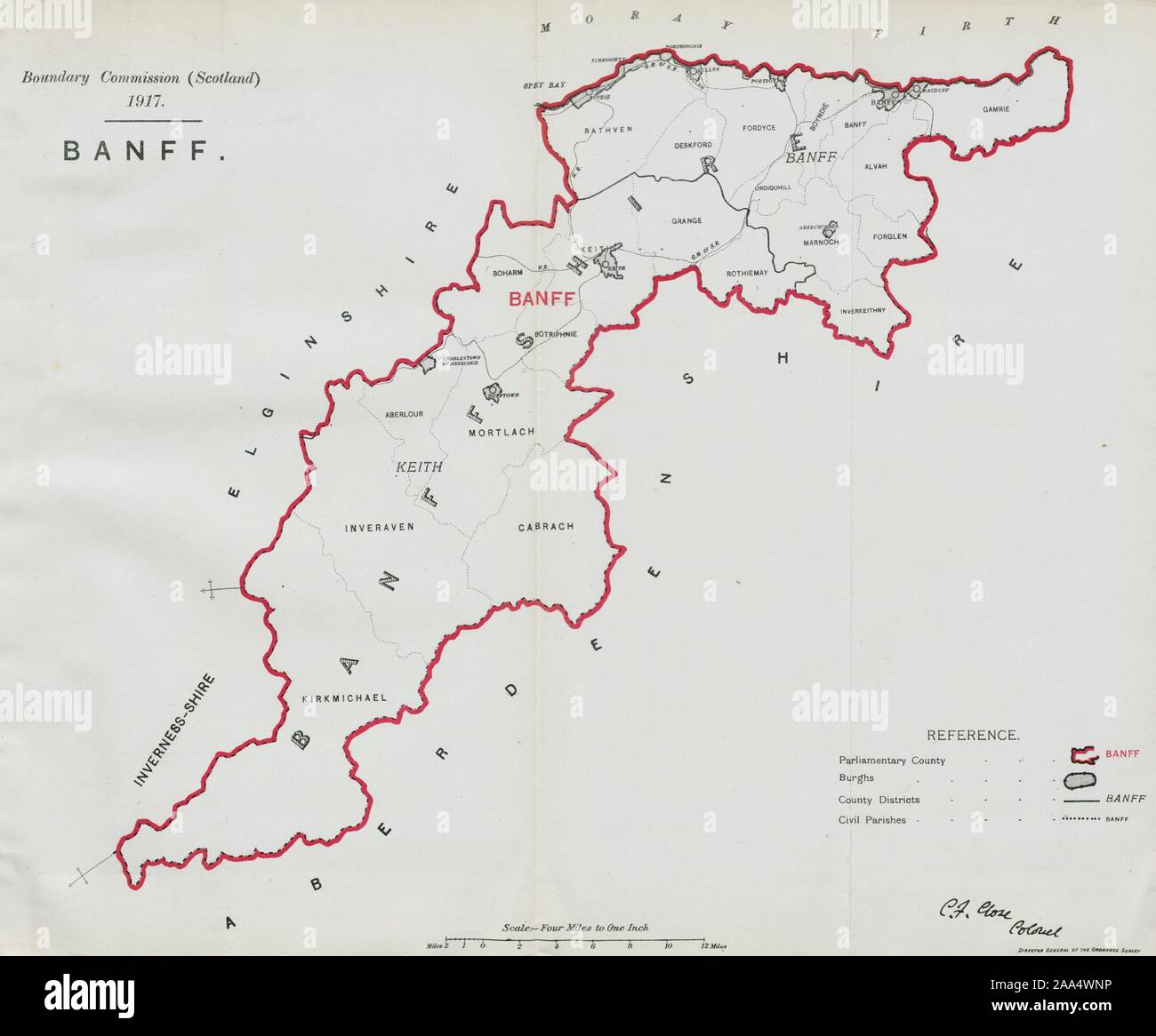 Map of banff hi-res stock photography and images - Alamy