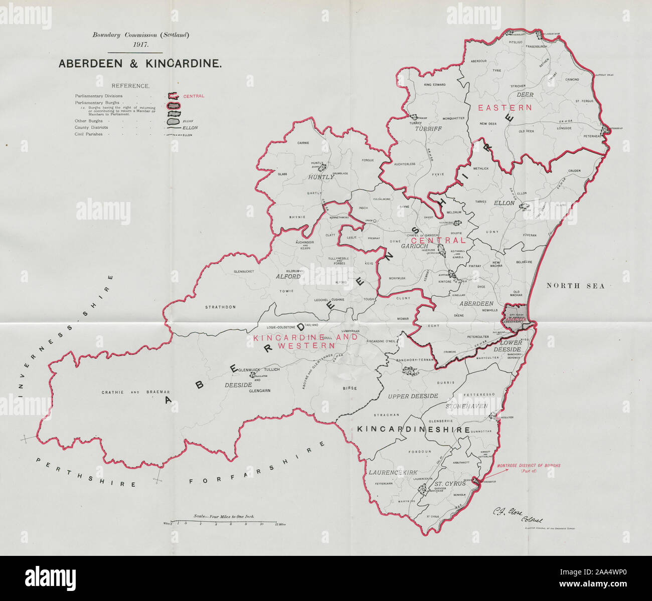Aberdeen & Kincardine Parliamentary County. BOUNDARY COMMISSION 1917 ...