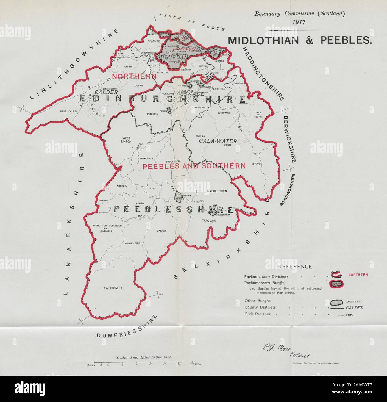 Midlothian Map High Resolution Stock Photography and Images - Alamy