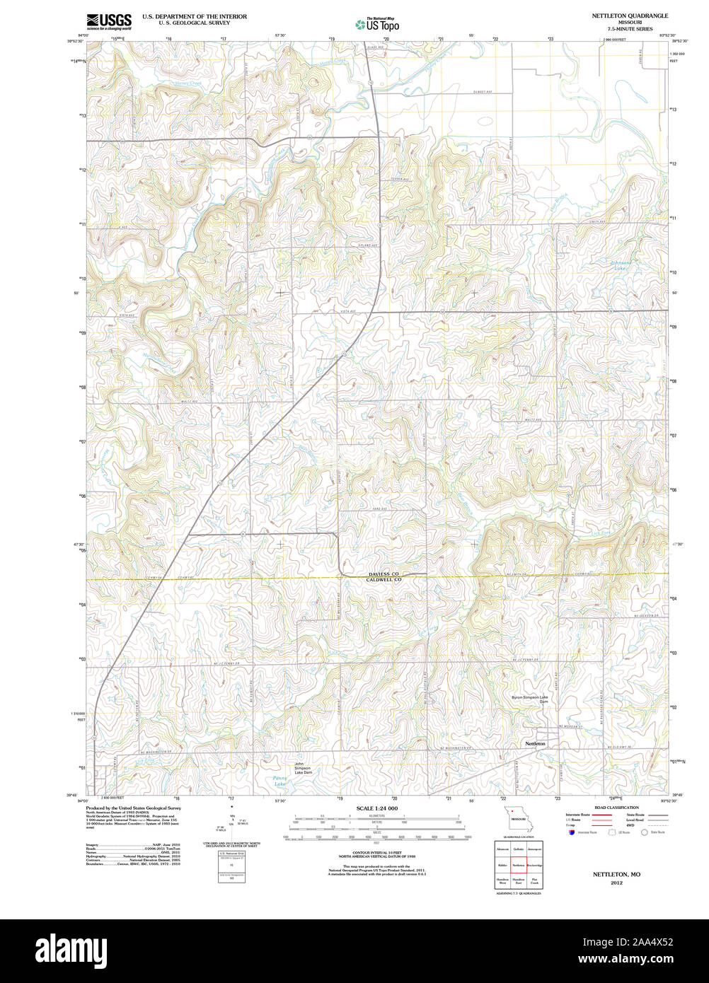 Map of nettleton hi-res stock photography and images - Alamy