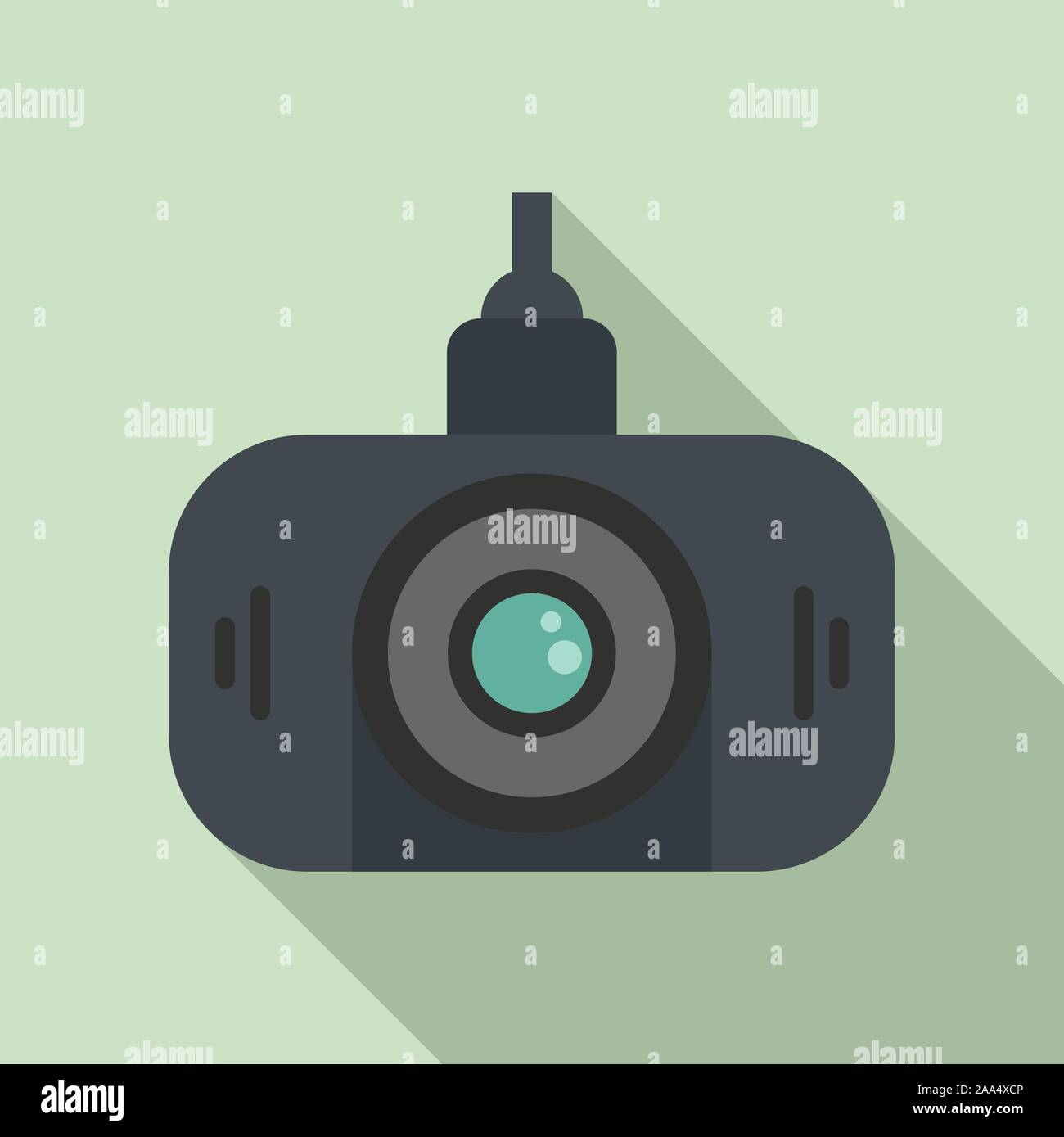 Led dvr camera icon. Flat illustration of led dvr camera vector icon ...