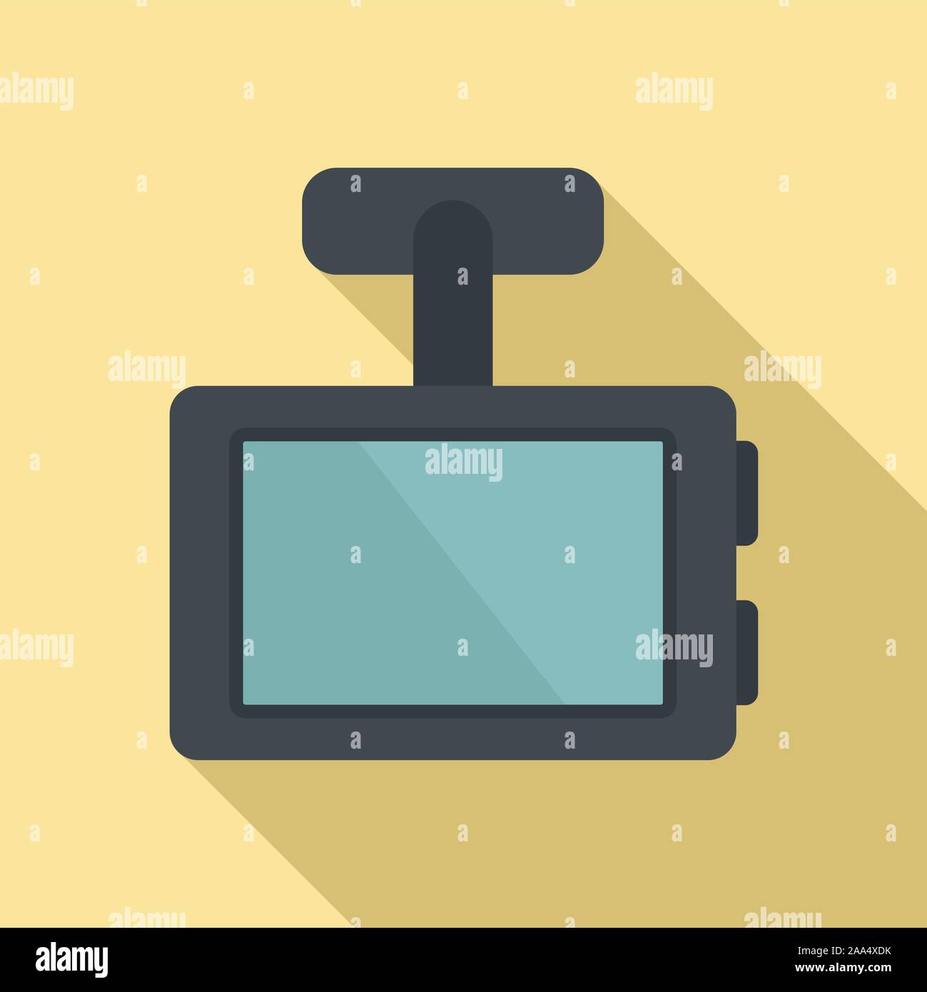 Vehicle dvr icon. Flat illustration of vehicle dvr vector icon for web ...