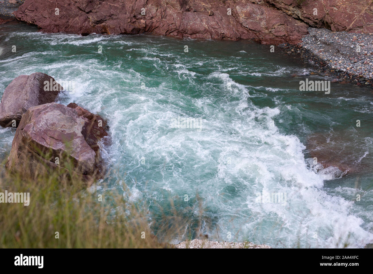Cold mountain water flows between hi-res stock photography and images ...