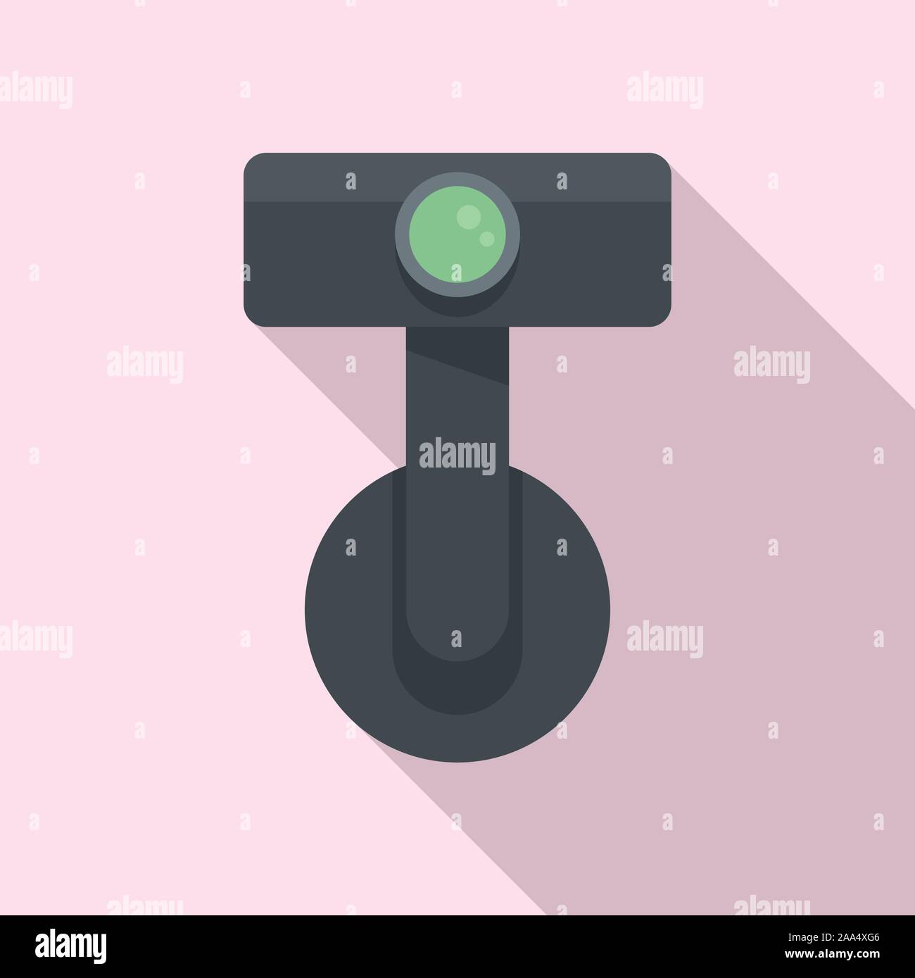 Digital car recorder icon. Flat illustration of digital car recorder ...