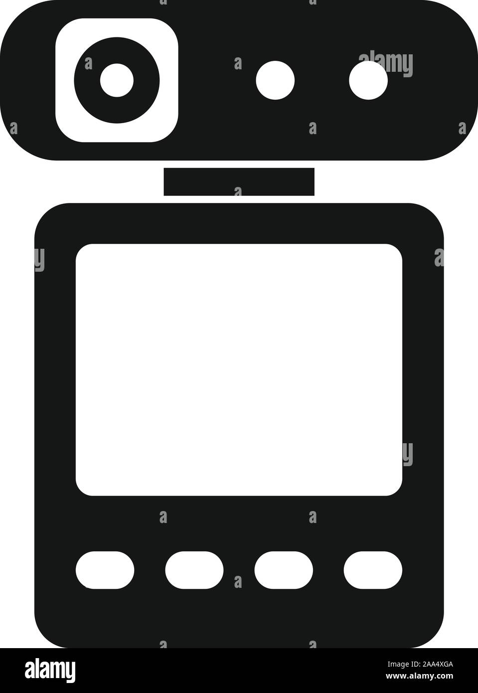 Dvr recorder icon. Simple illustration of dvr recorder vector icon for ...