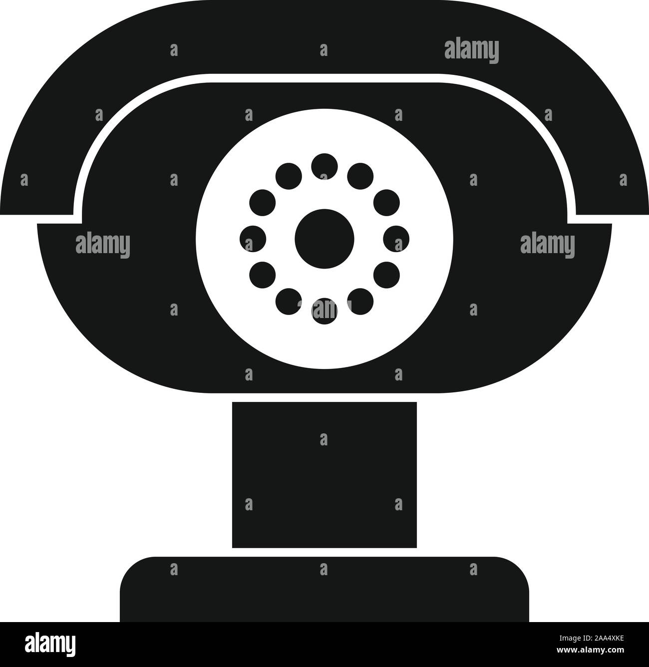 Security camera icon. Simple illustration of security camera vector ...
