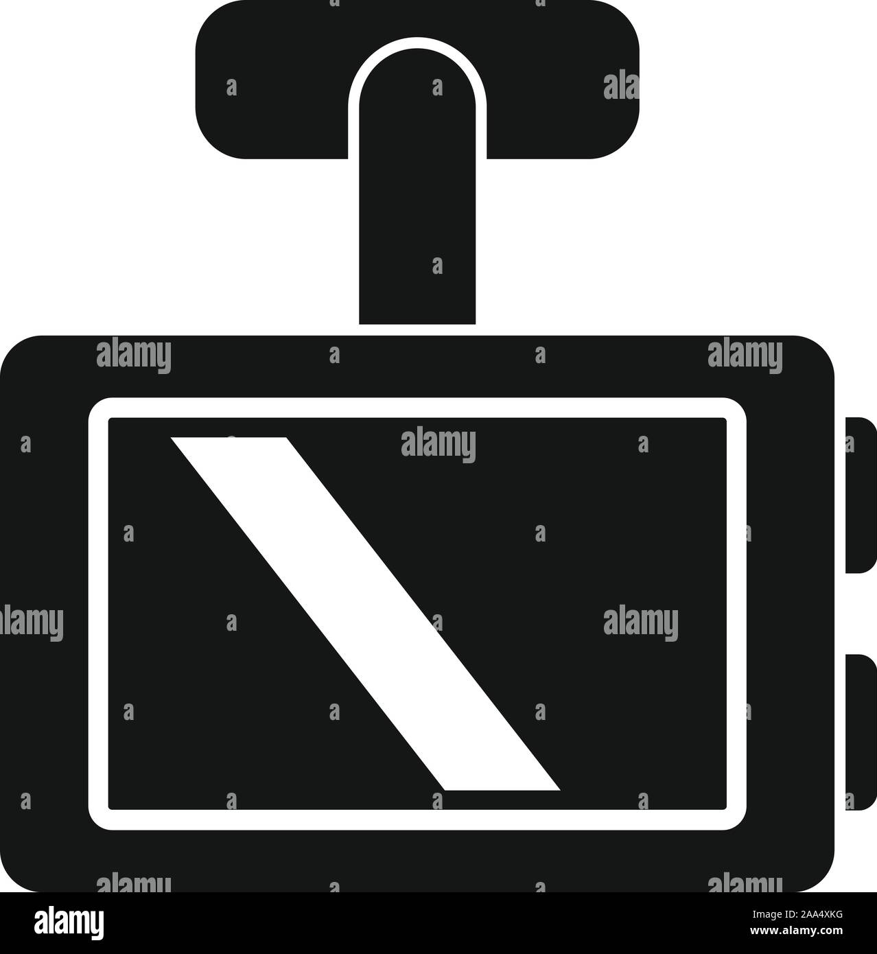 Vehicle dvr icon. Simple illustration of vehicle dvr vector icon for ...