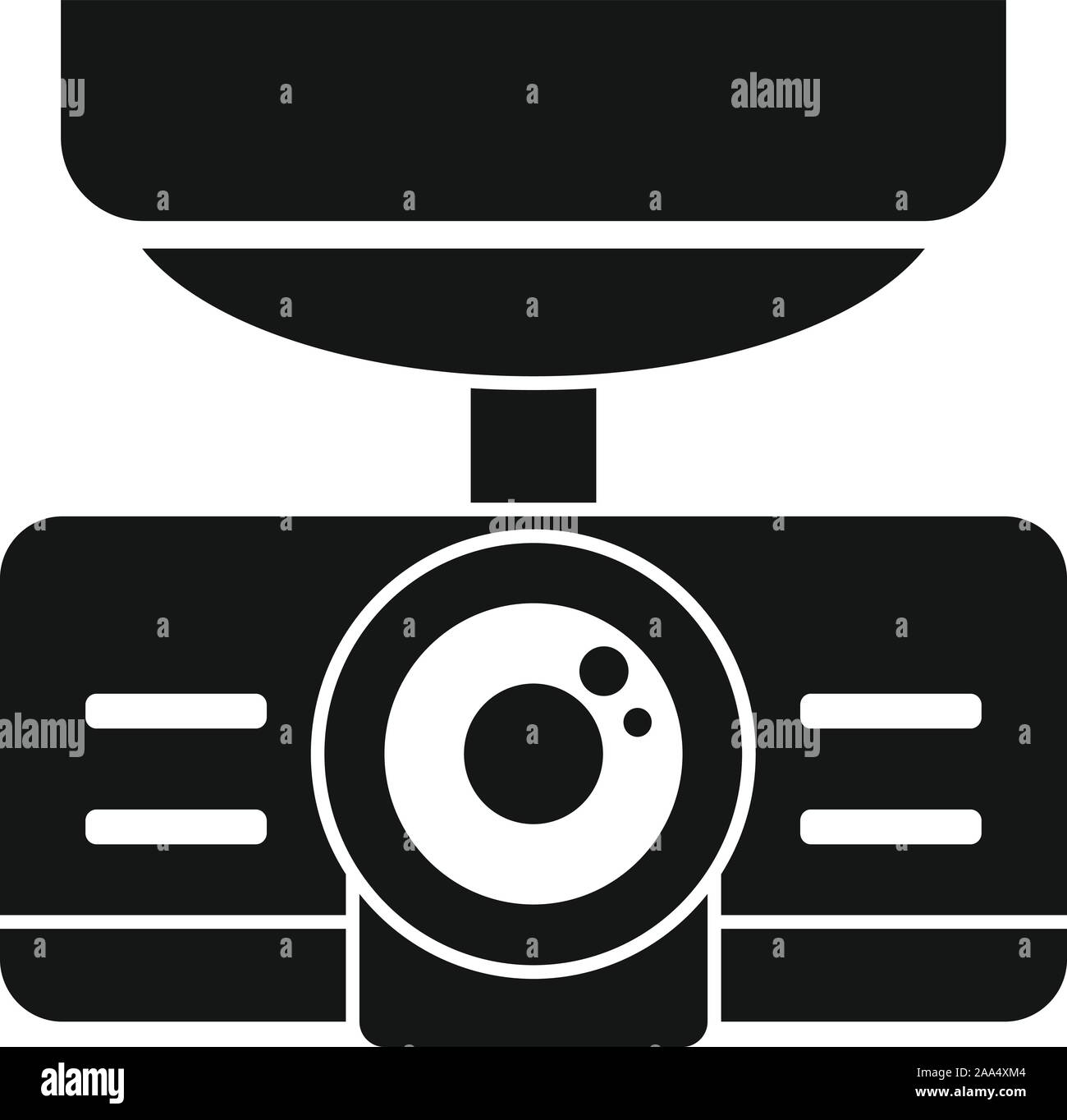 Dash cam recorder icon. Simple illustration of dash cam recorder vector ...