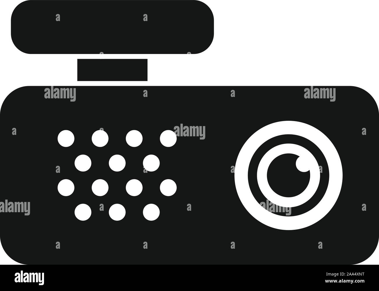 Car dvr recorder icon. Simple illustration of car dvr recorder vector ...