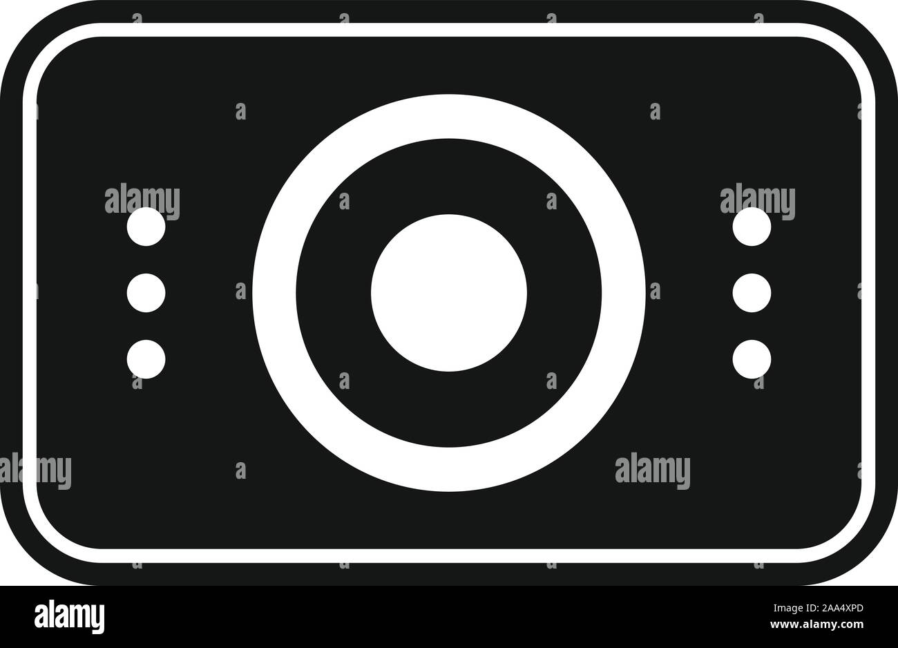 Car registrator dvr icon. Simple illustration of car registrator dvr ...