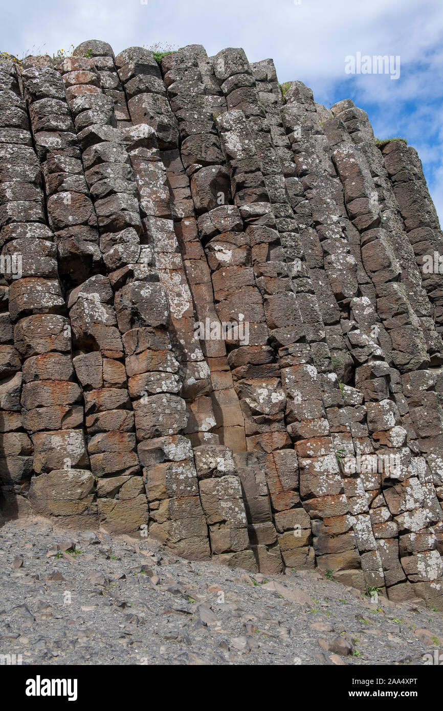 Basalt columns at Giants Causeway, Northern Ireland, UK Stock Photo - Alamy