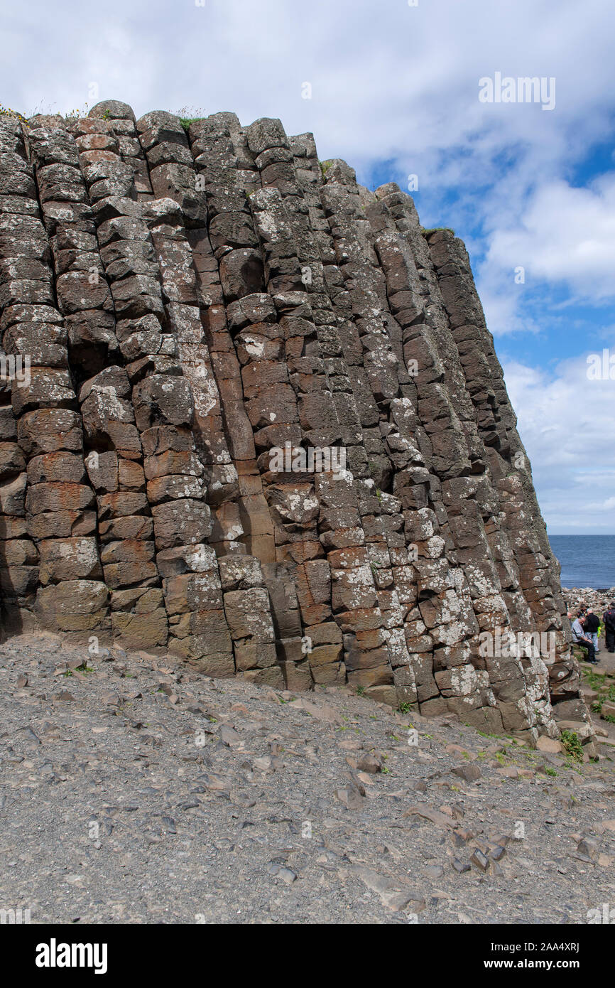 Basalt columns at Giants Causeway, Northern Ireland, UK Stock Photo - Alamy