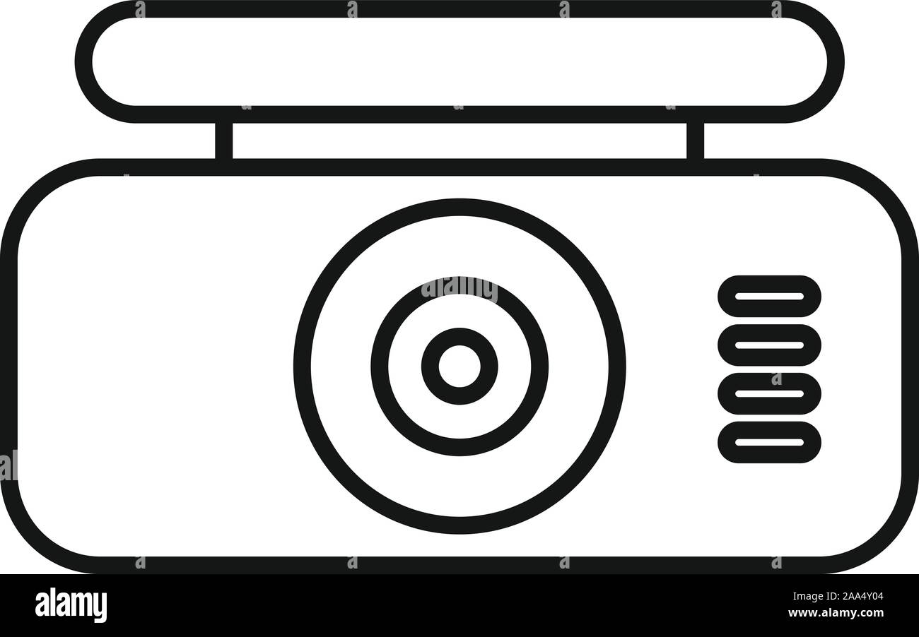 Dvr tft screen icon. Outline dvr tft screen vector icon for web design ...